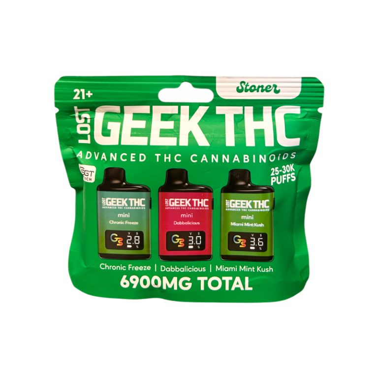 Lost Geek THC Advanced Cannabinoids Stoner Mini 2.3G Disposable 3pk ...