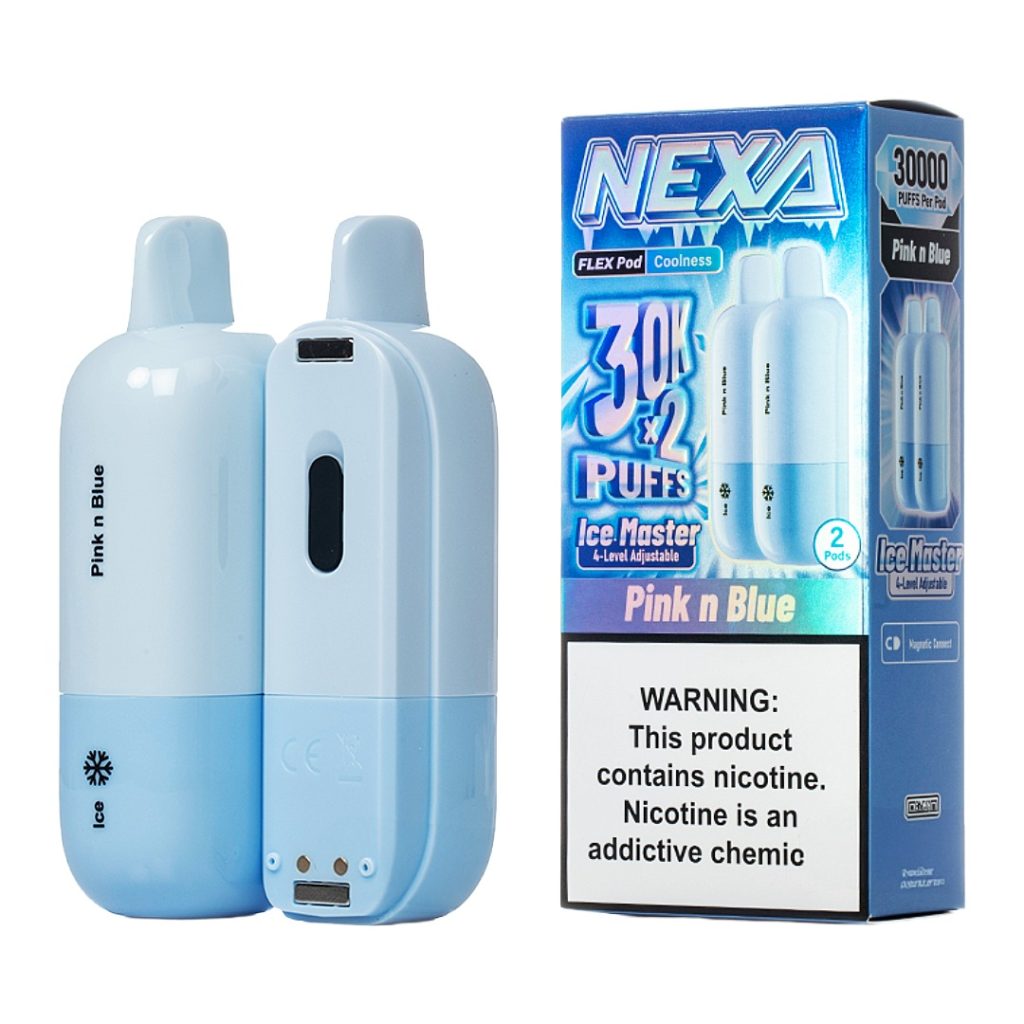 Nexa Flex Ice Master 30k Puffs Disposable Pod 2pk 5ct - Hoosier Wholesale