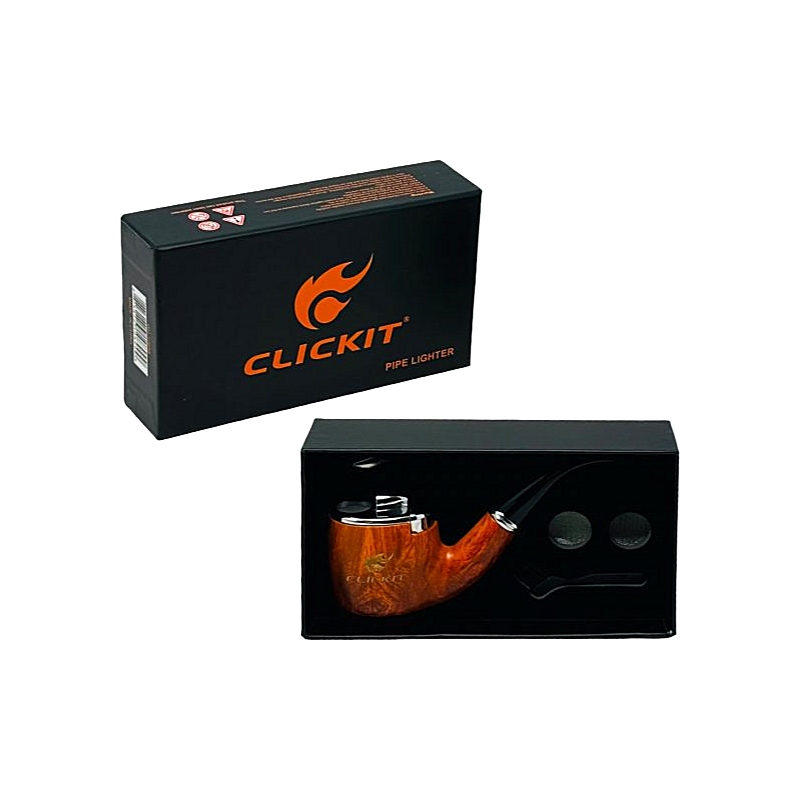 Clickit Small Wooden Pipe - Hoosier Wholesale