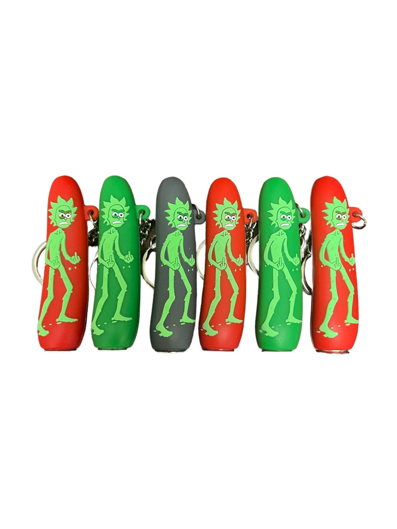 Mini Pickle Rick Keychain Pipe – Hoosier Wholesale