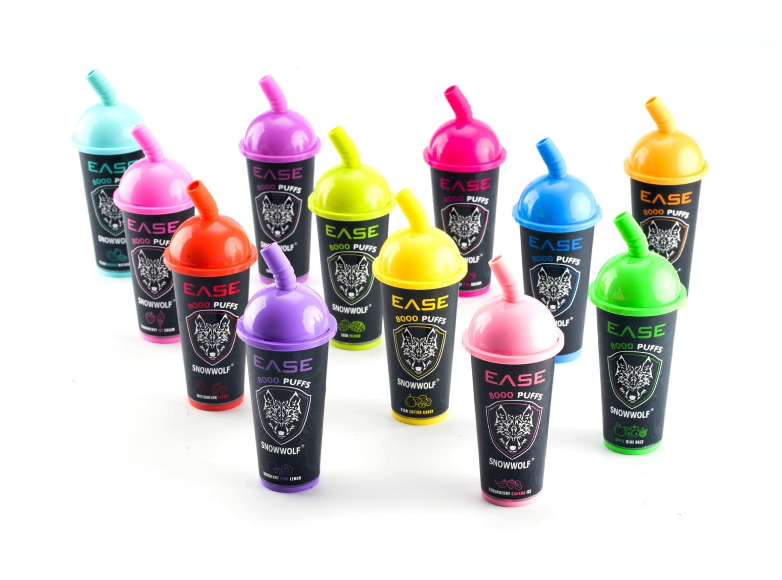 Snow Wolf Ease 8000 Puffs - Hoosier Wholesale